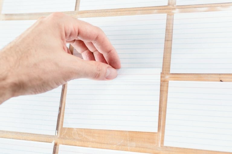 Hanging Index Card Holder Sleeve - ProSimpli