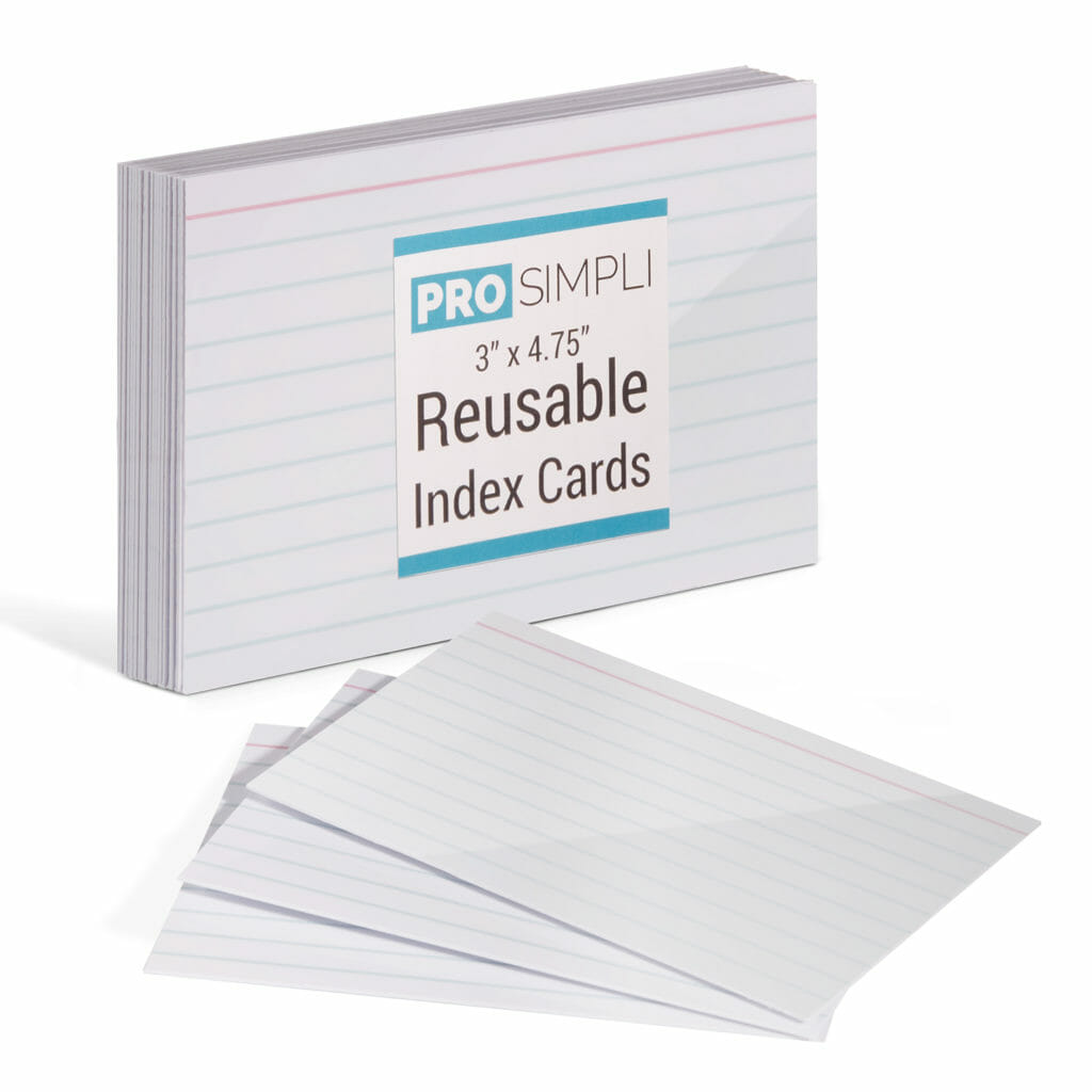Reusable Index Cards - ProSimpli