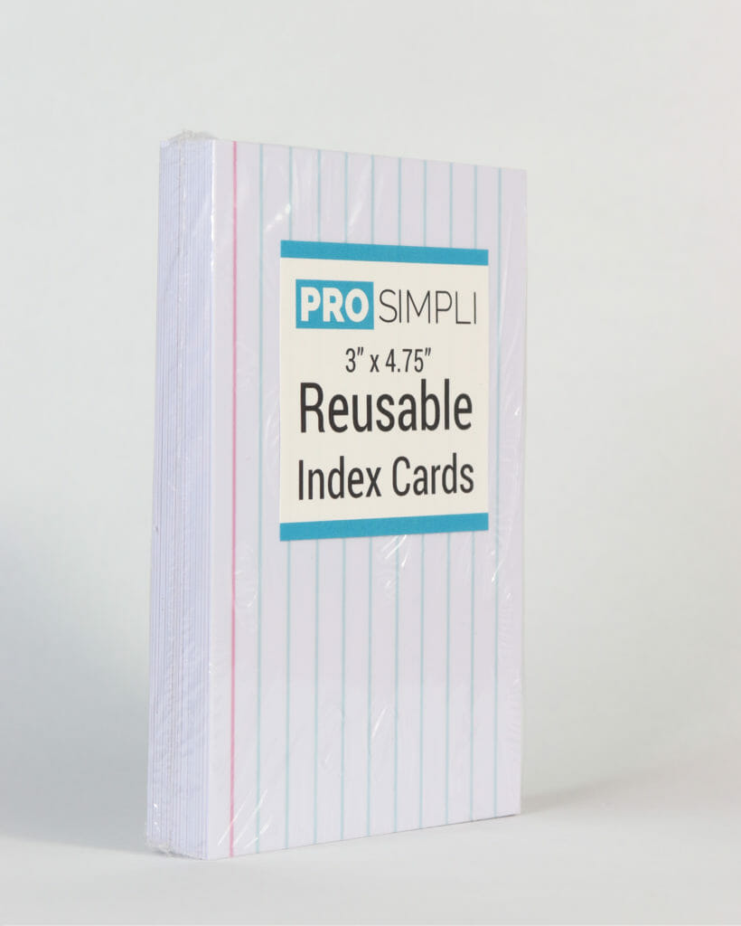 Reusable Index Cards - ProSimpli