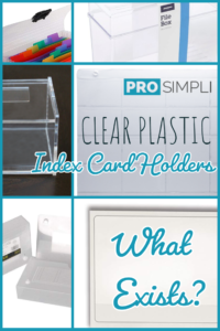 Clear Plastic Index Card Holders - ProSimpli