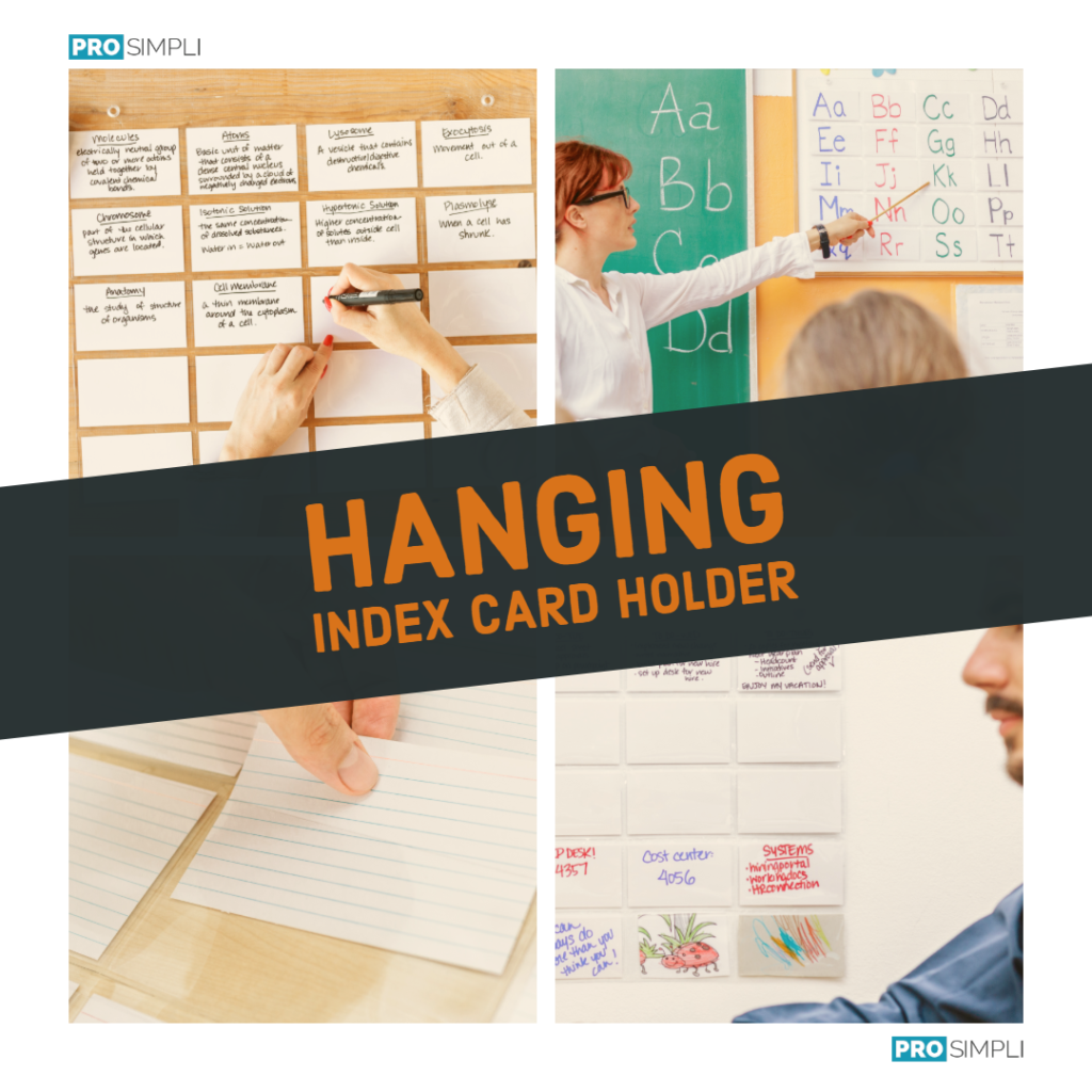 Hanging Index Card Holder - ProSimpli