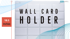 Wall Card Holder - Sleeve vs Acrylic Pocket Rack - ProSimpli