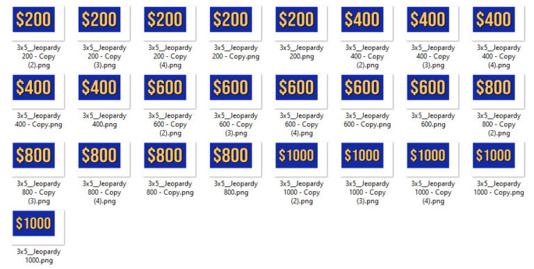 Create Your Own Jeopardy Game Board DIY Professional