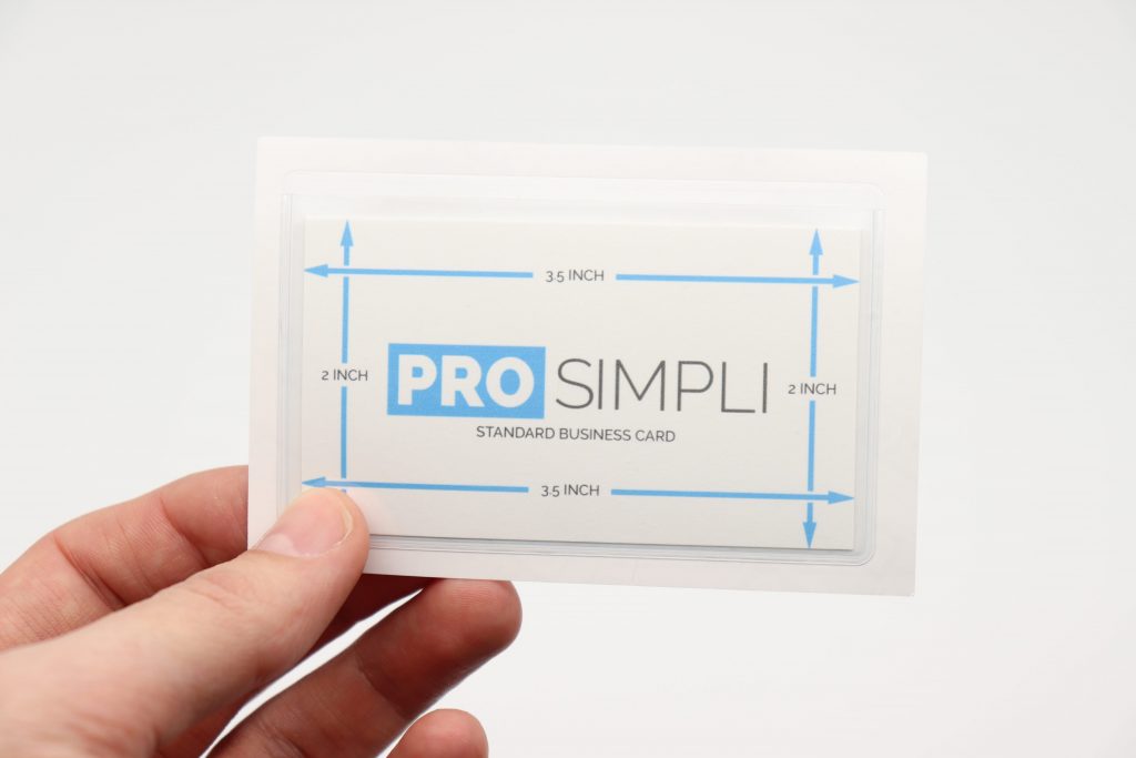 2" x 3.5" Clear Adhesive Business Card Holder Pocket Sleeves - ProSimpli